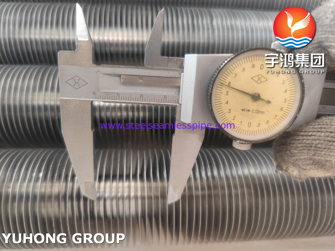 ASTM A179 Carbon Steel Wound L Type Finned Tube With Aluminum Fins For ...