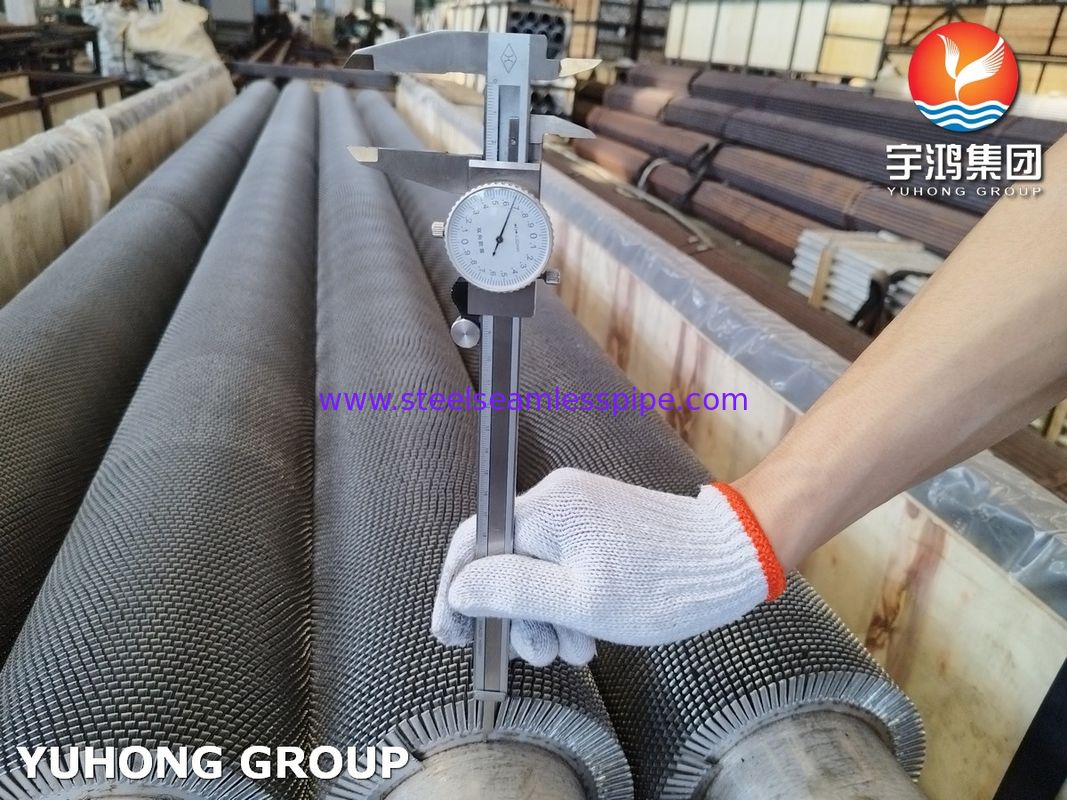 HFW Serrated Fin Tube ASTM A312 TP304H Stainless Steel With SS304 ...