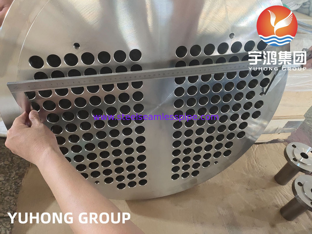 EN10028 1.4541 / F321 Forged Tubesheet Stainless Steel Heat Exchanger ...