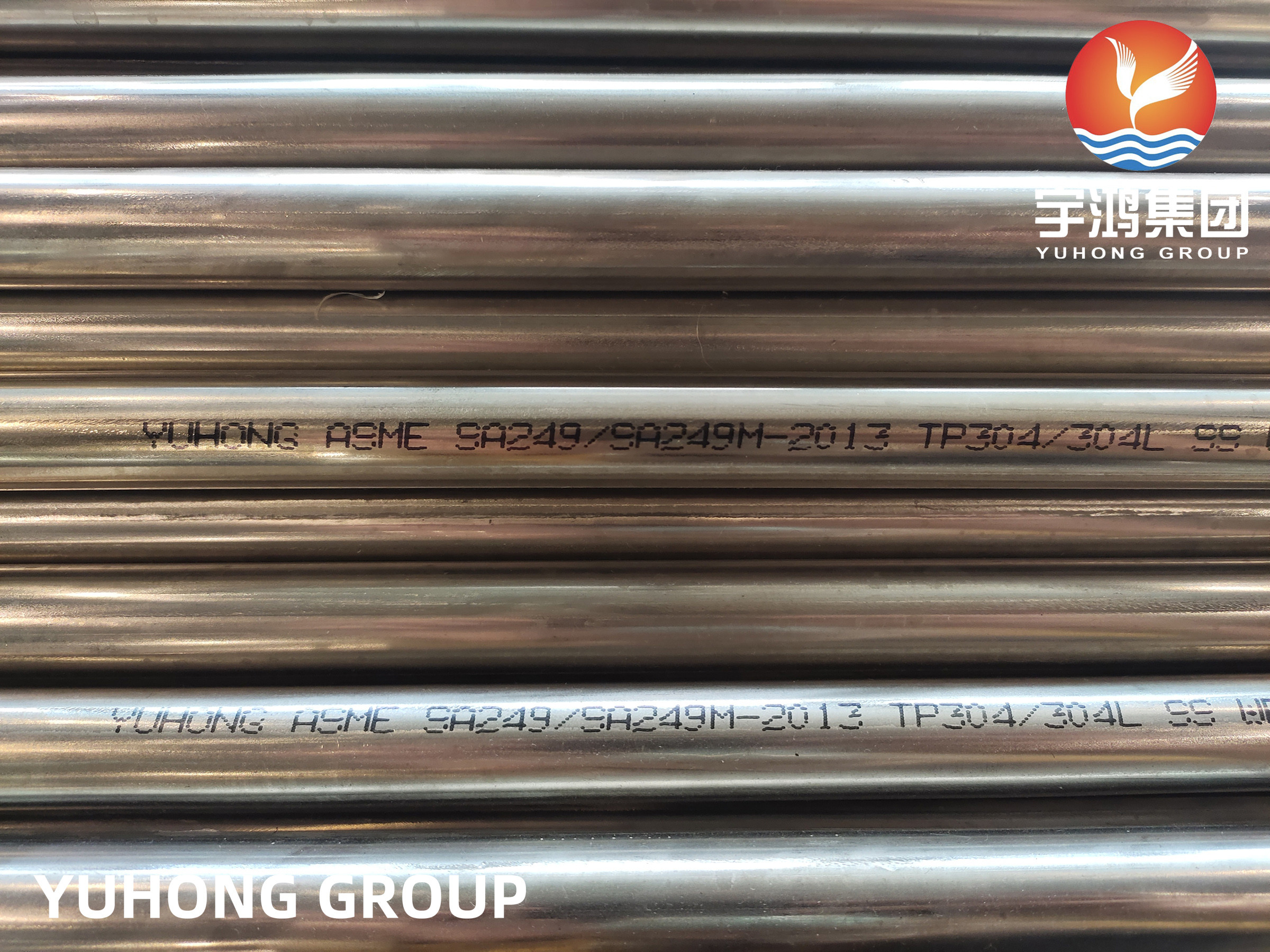 ASME SA249 TP304 304L SUS304 1.4301 Welded Tube For Boiler Condenser