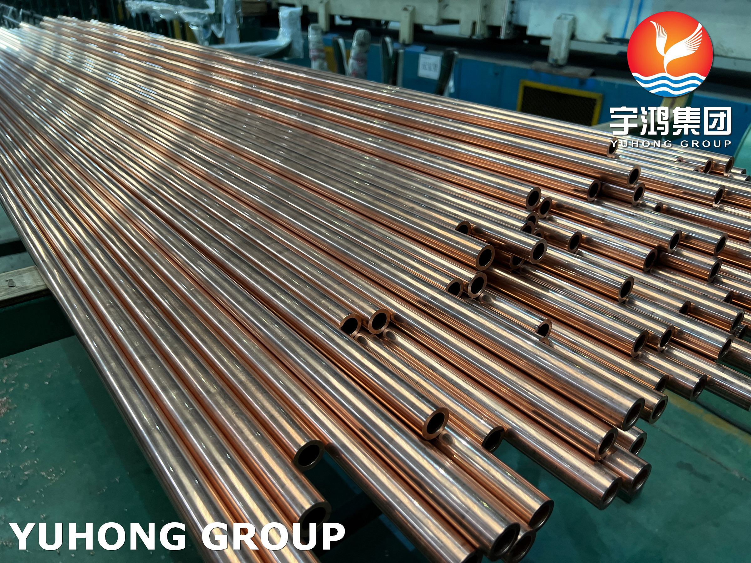 ASTM B111 UNS C12200 / CW024A Seamless Copper Tube , DHP Heat Exchanger Tube