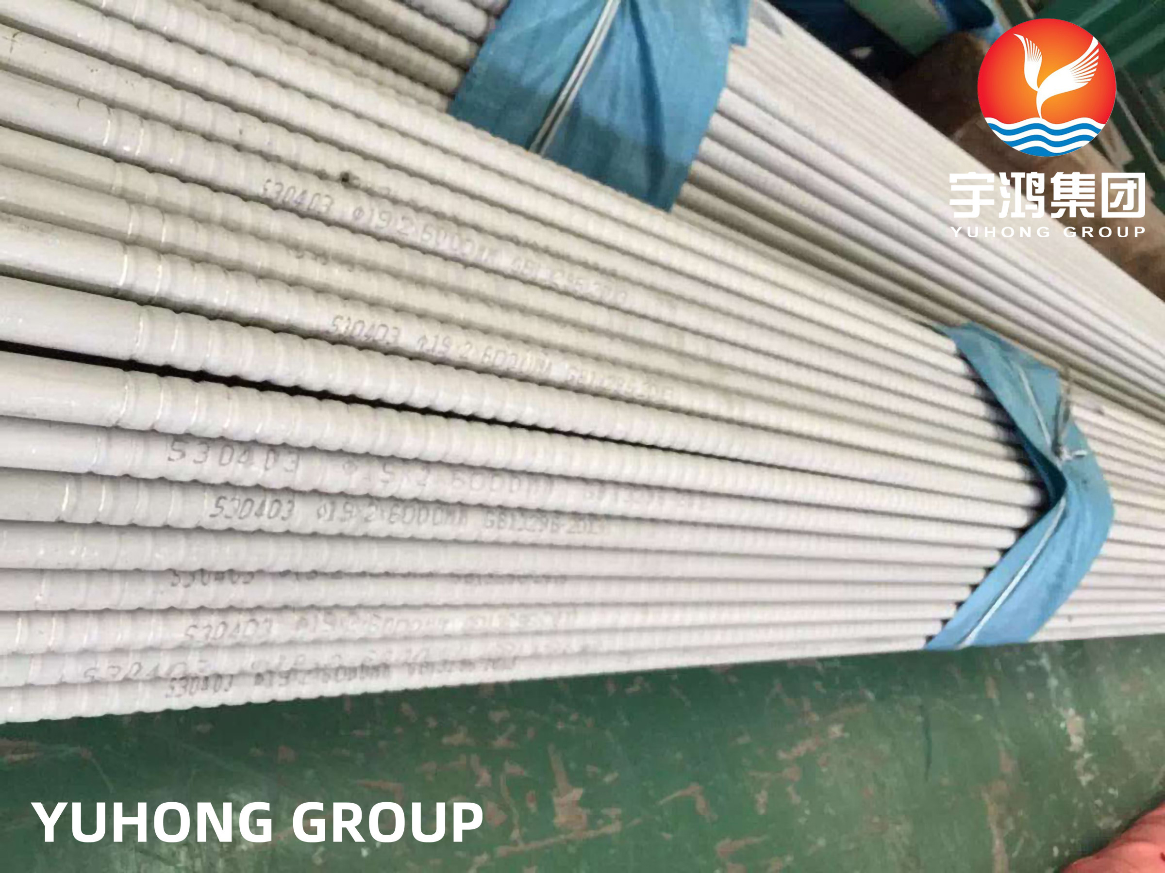 S30403 304L Stainless Steel Corrugated Fin Tube Pickled Heat Exchanger Tube