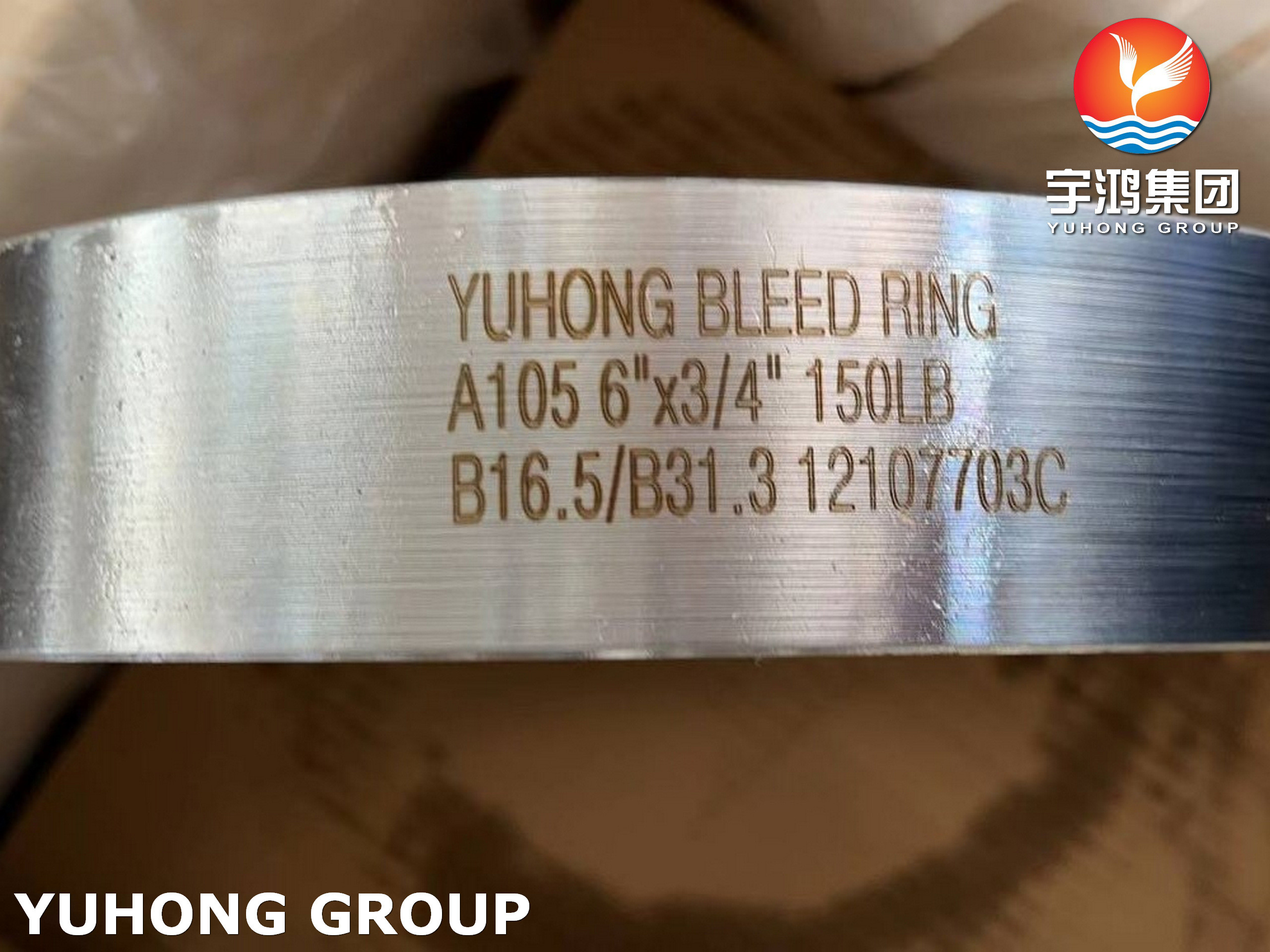 A105 / SA105 Carbon Steel Bleed Ring , B16.5 / B16.48 , Common In Pumps ...