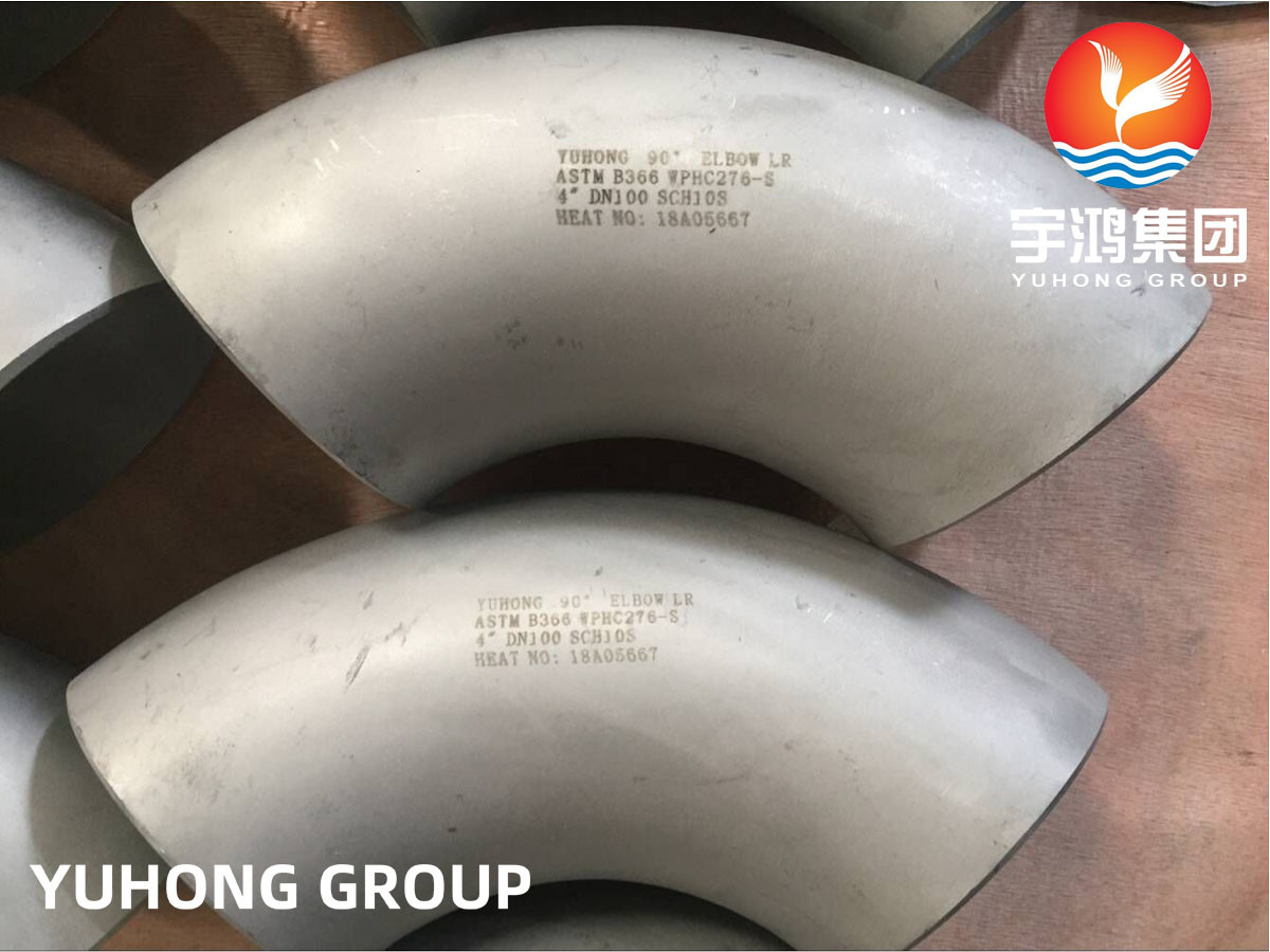 Hastelloy ASTM B366 C276 45 / 90 / 180 Deg Elbow Buttweld Fitting
