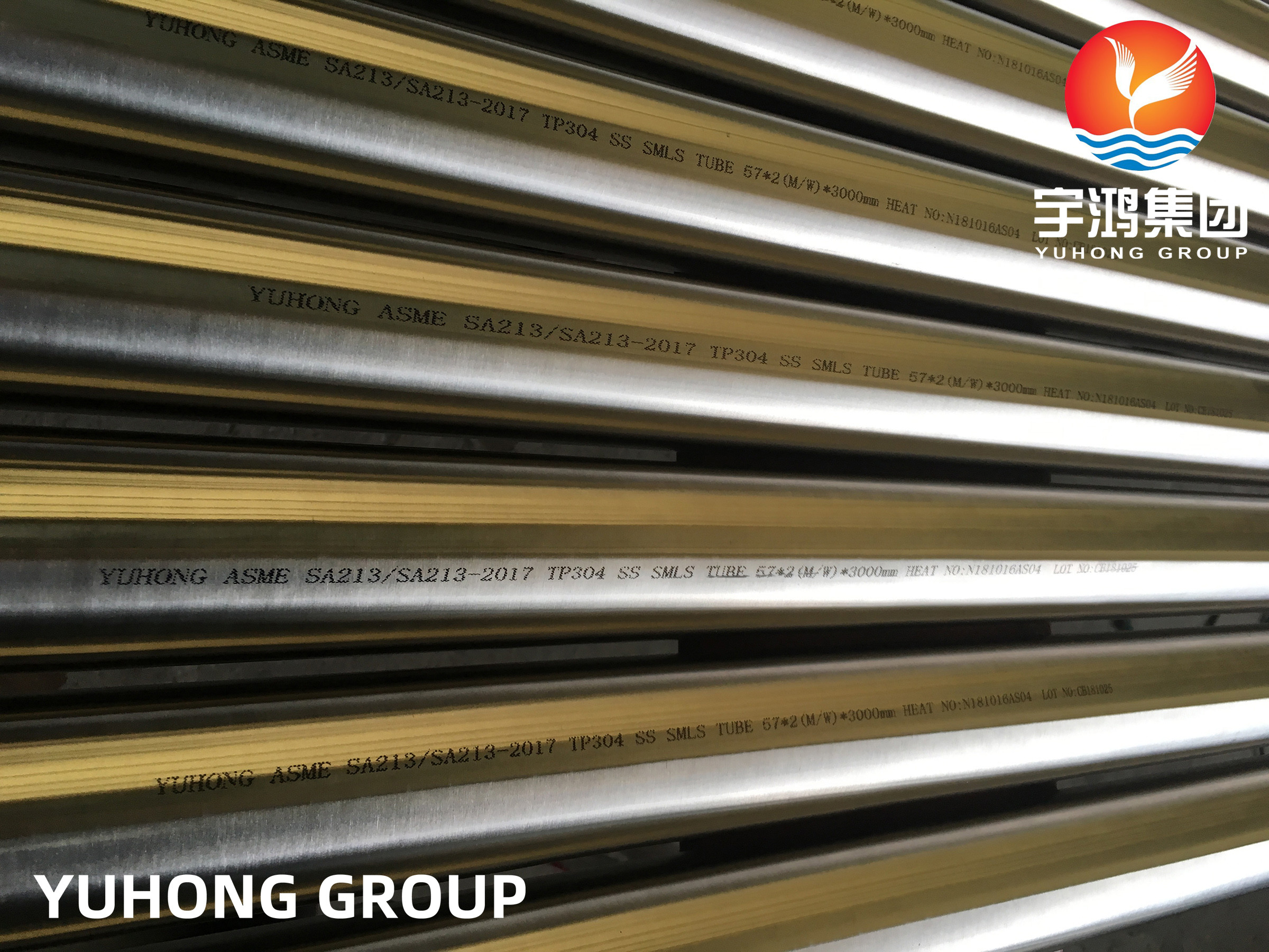 ASME SA213 TP304 Seamless Stainless Steel Bright Annealed Tube , Tubo