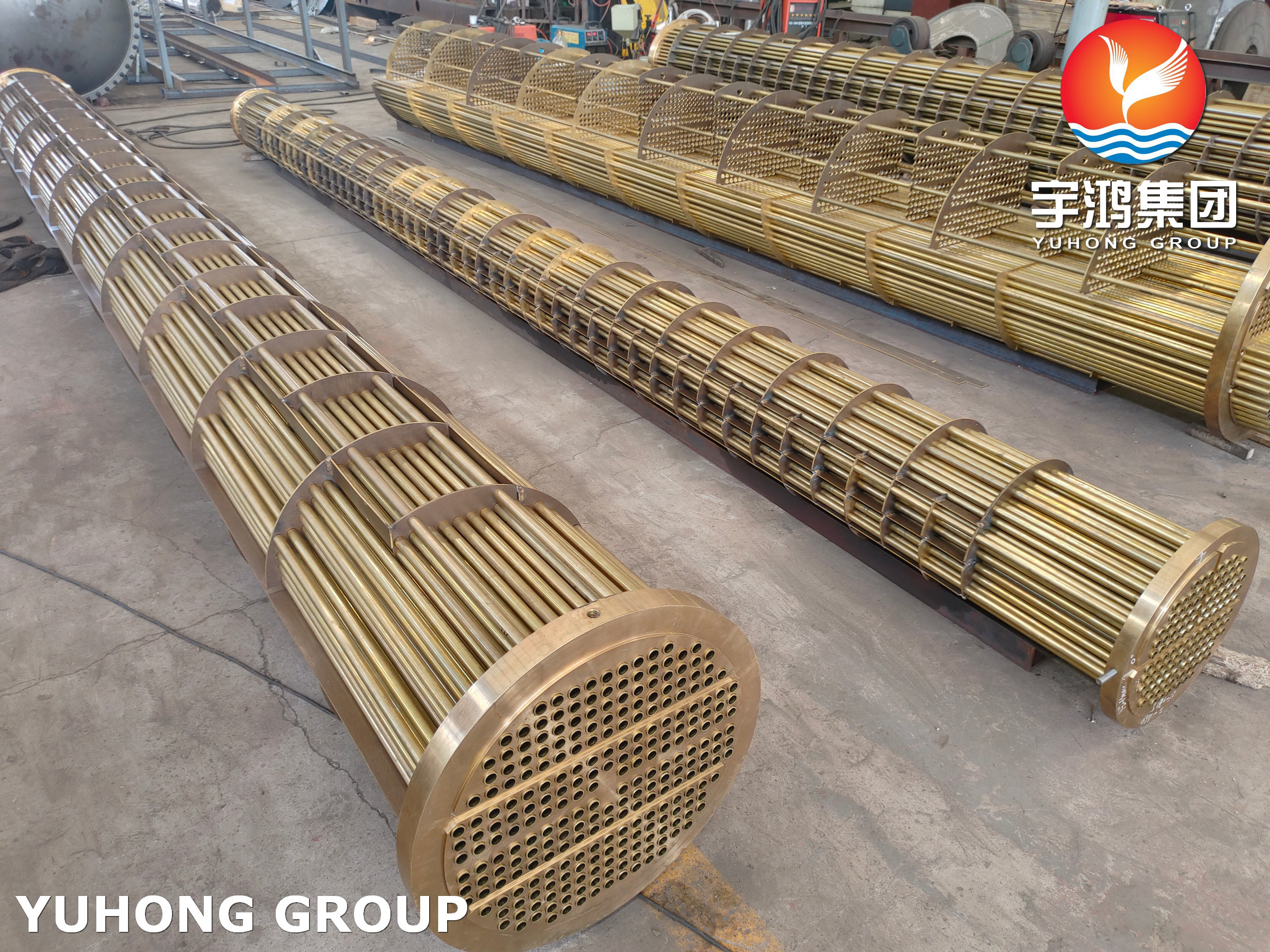 Copper Alloy Steel Straight Tube Bundle As Heat Exchanger Parts