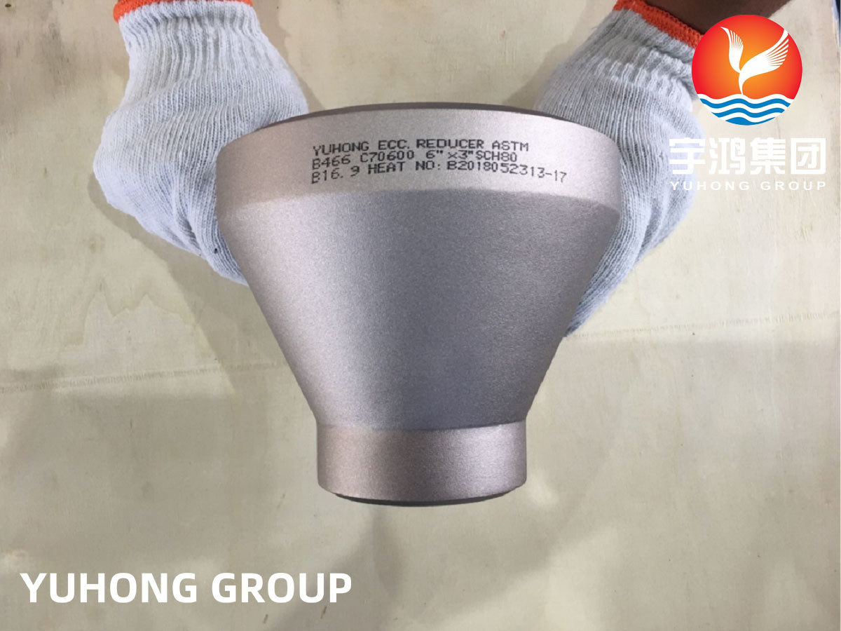 ASTM B466 , ASME SB466 C70600 Copper Nickel B.W. Pipe Fittings