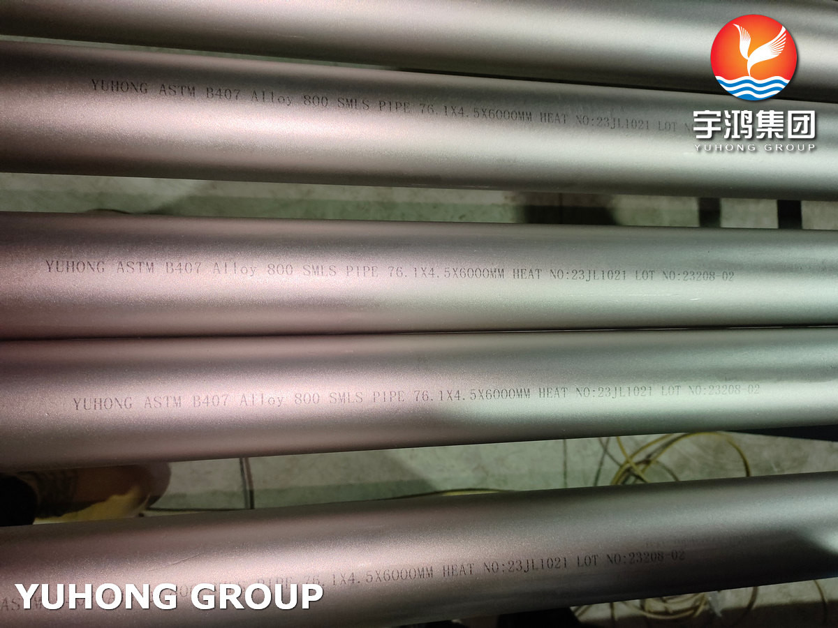 ASTM B407 Incoloy 800 Seamless Pipe OD 10-300mm Solution Annealed for ...