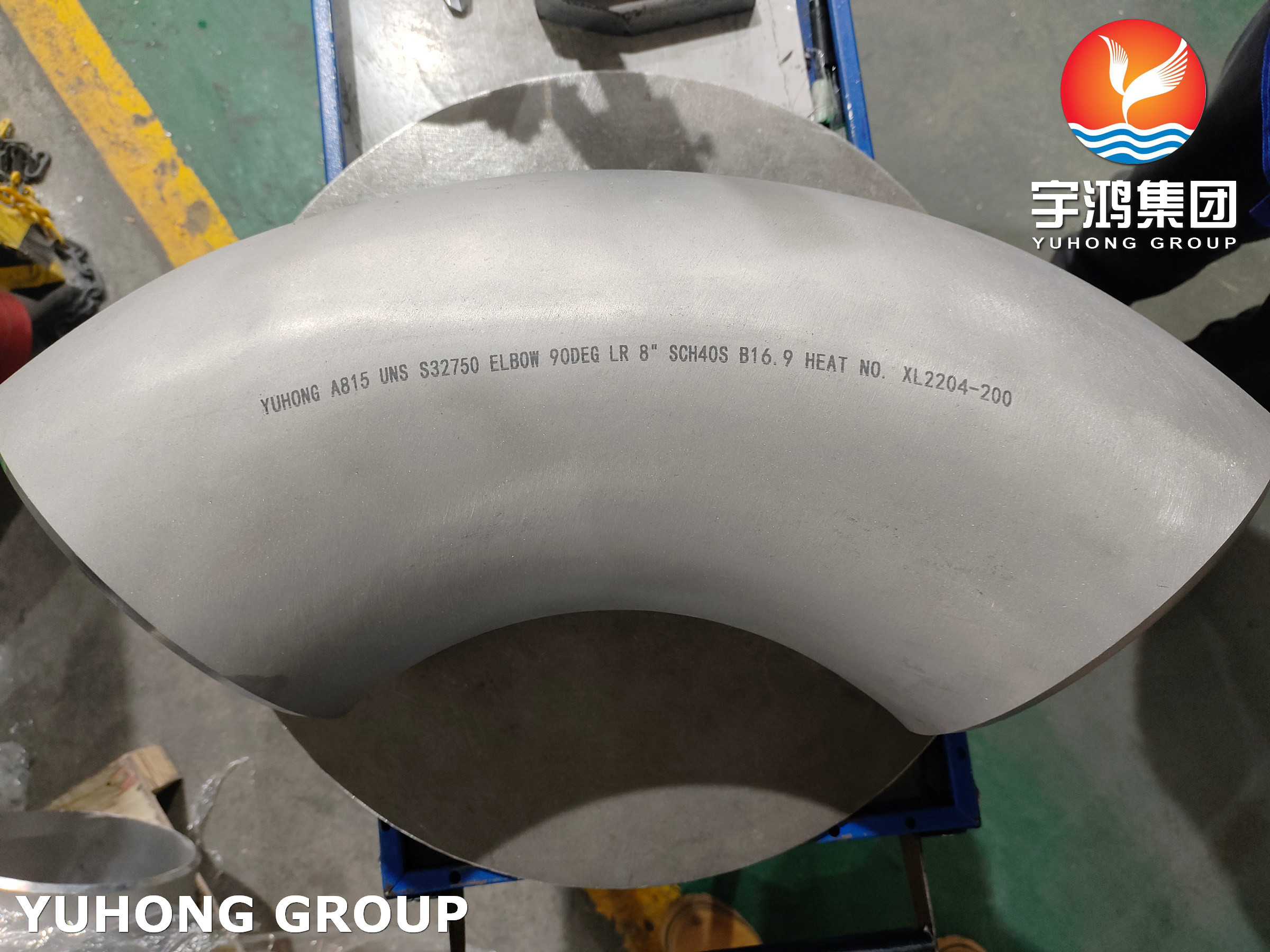 ASTM A815 Duplex Steel UNS S32750 90 Degree LR Elbow ASME B16.9 BW Pipe ...