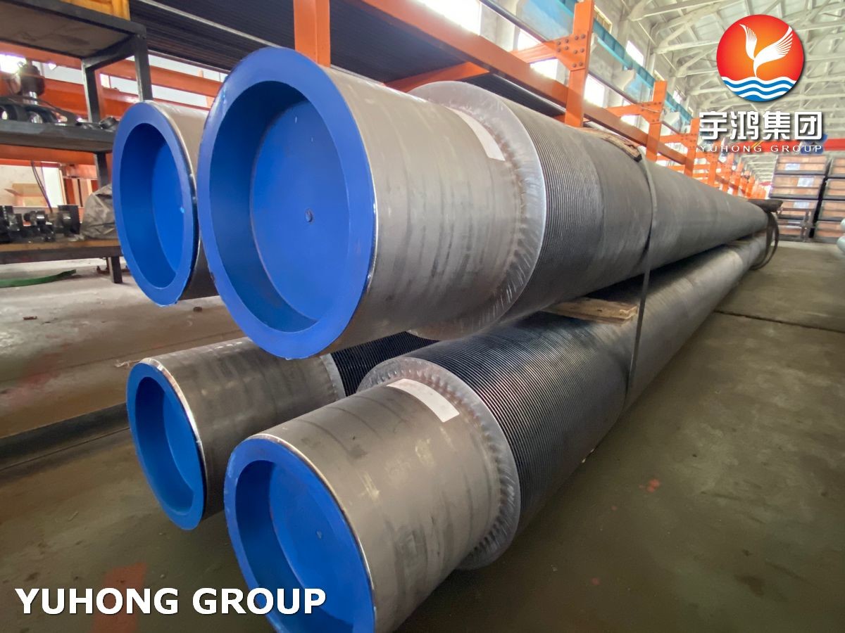 Finned Pipe ASTM A312 TP347H SS Strip Solid Fin Tube For Economizer
