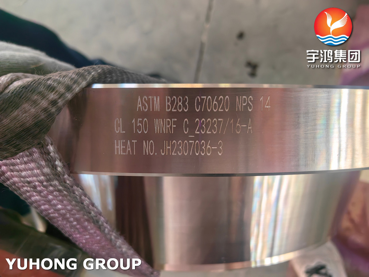 ASTM B283 C70620 Copper Weld Neck RF Flange