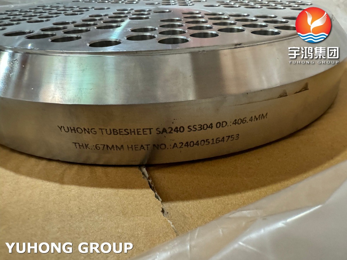 ASTM A240 SS304 Tubesheet For Heat Exchanger Accessories