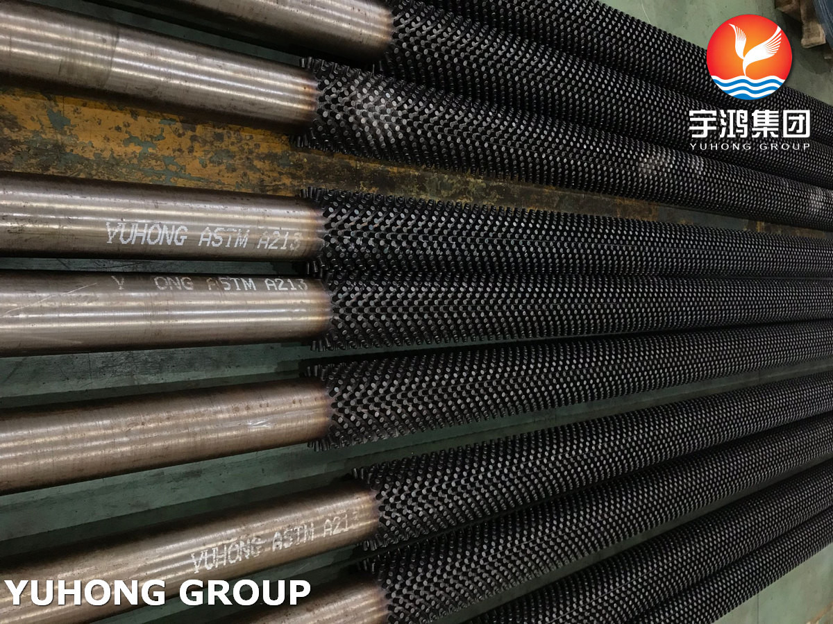 ASTM A213 T9 Alloy Steel Studded Fin Pipe, 13CR Stud For Furnace