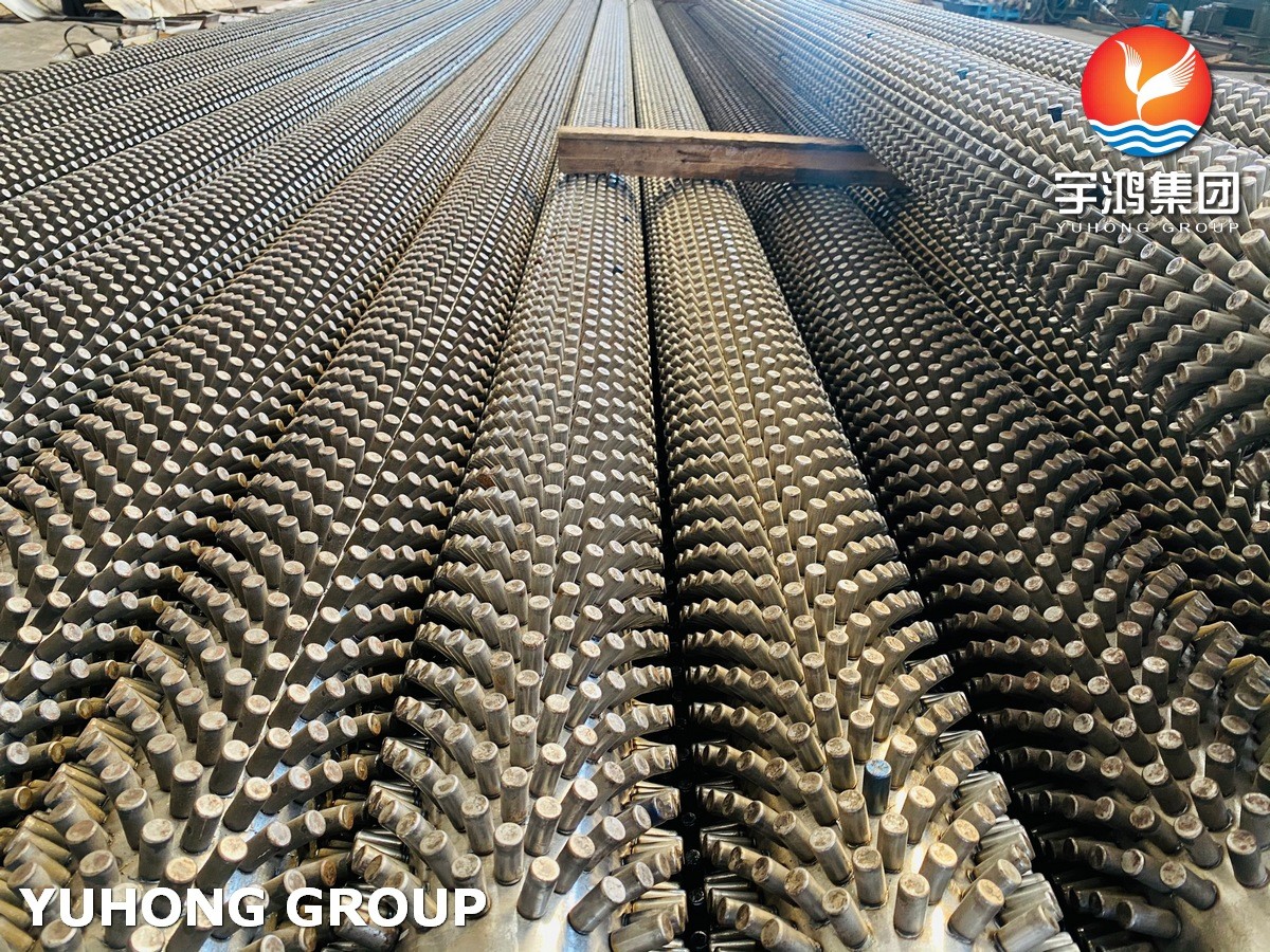 ASTM A213 Grade T9 Alloy Steel Seamless Tube Studded Fin Tube For Steam ...