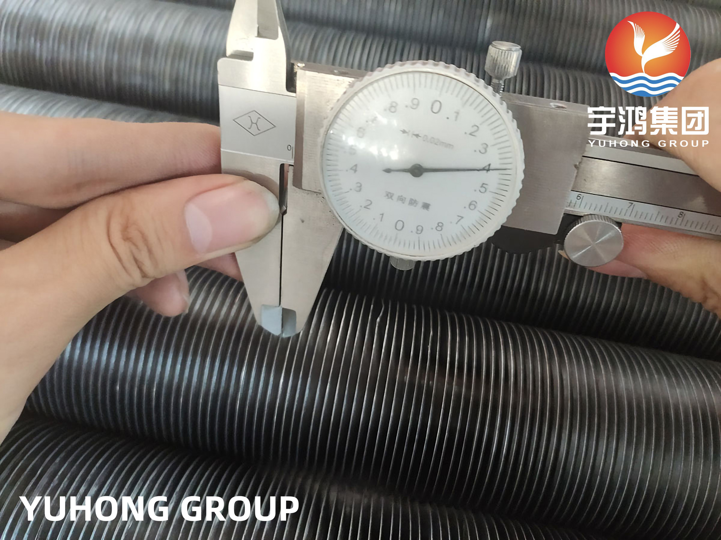 ASME SA179 Fin Tube Embedded Type With A1060 Aluminum Fins Pull Test Pass