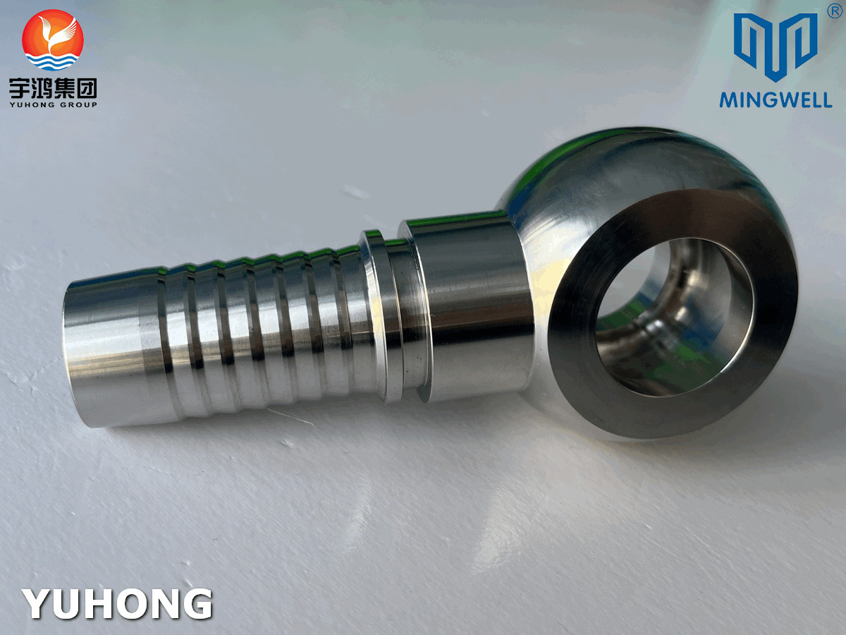 316L Metric Banjo Straight Stainless Steel Hose Fitting DIN 7642