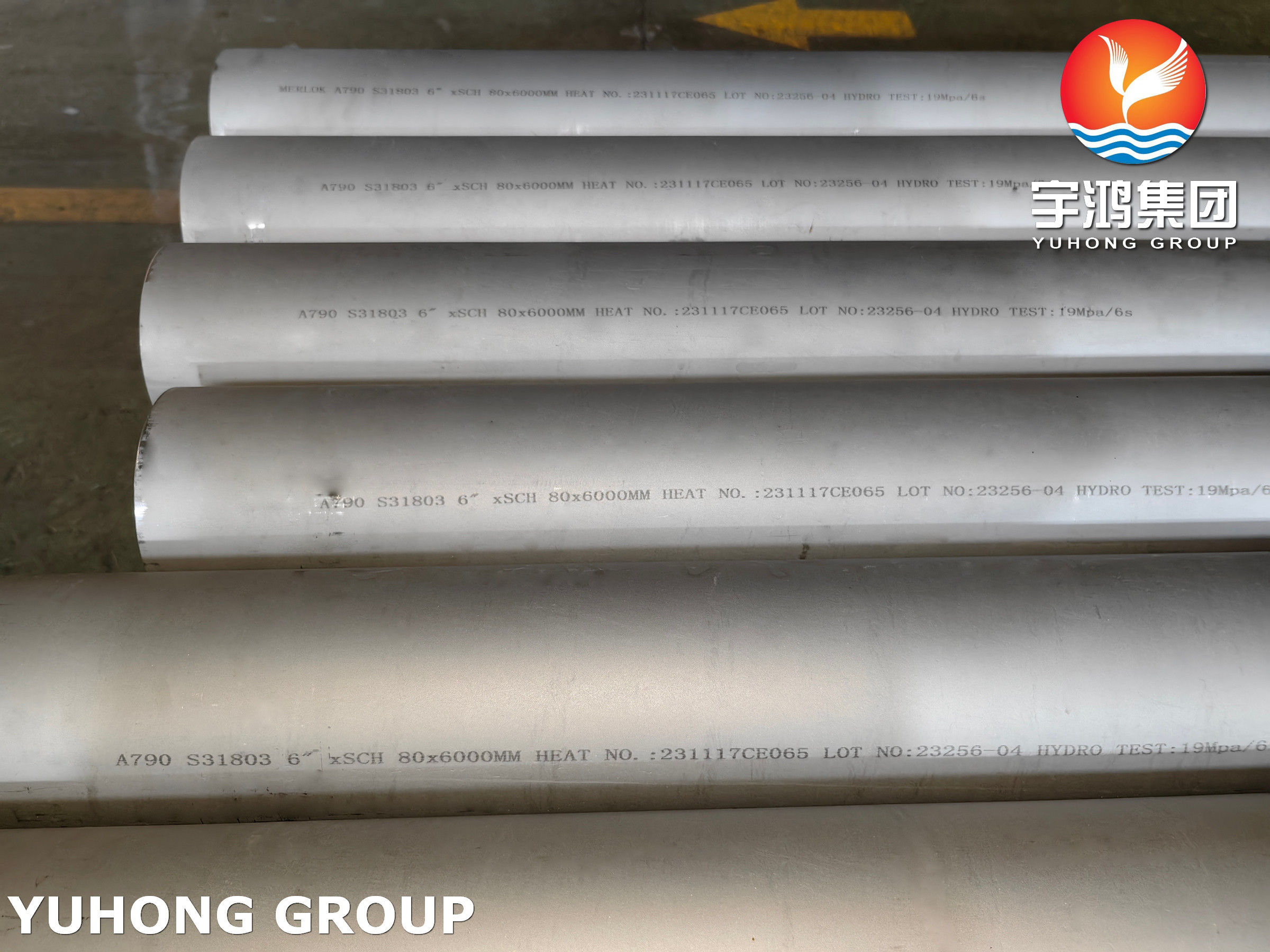 ASTM A790 UNS S31803 Seamless Duplex Steel Pipe Pickled Annealed