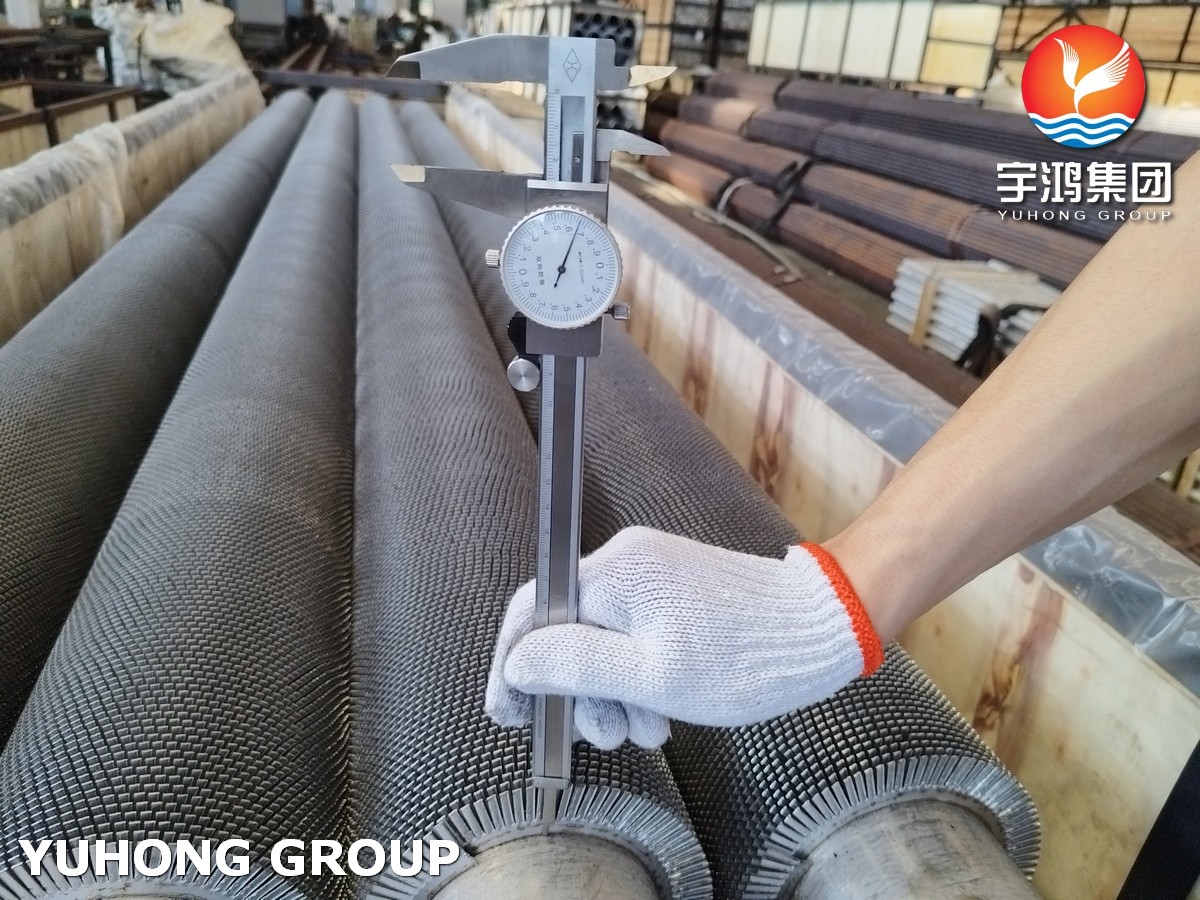 HFW Serrated Fin Tube ASTM A312 TP304H Stainless Steel With SS304 ...