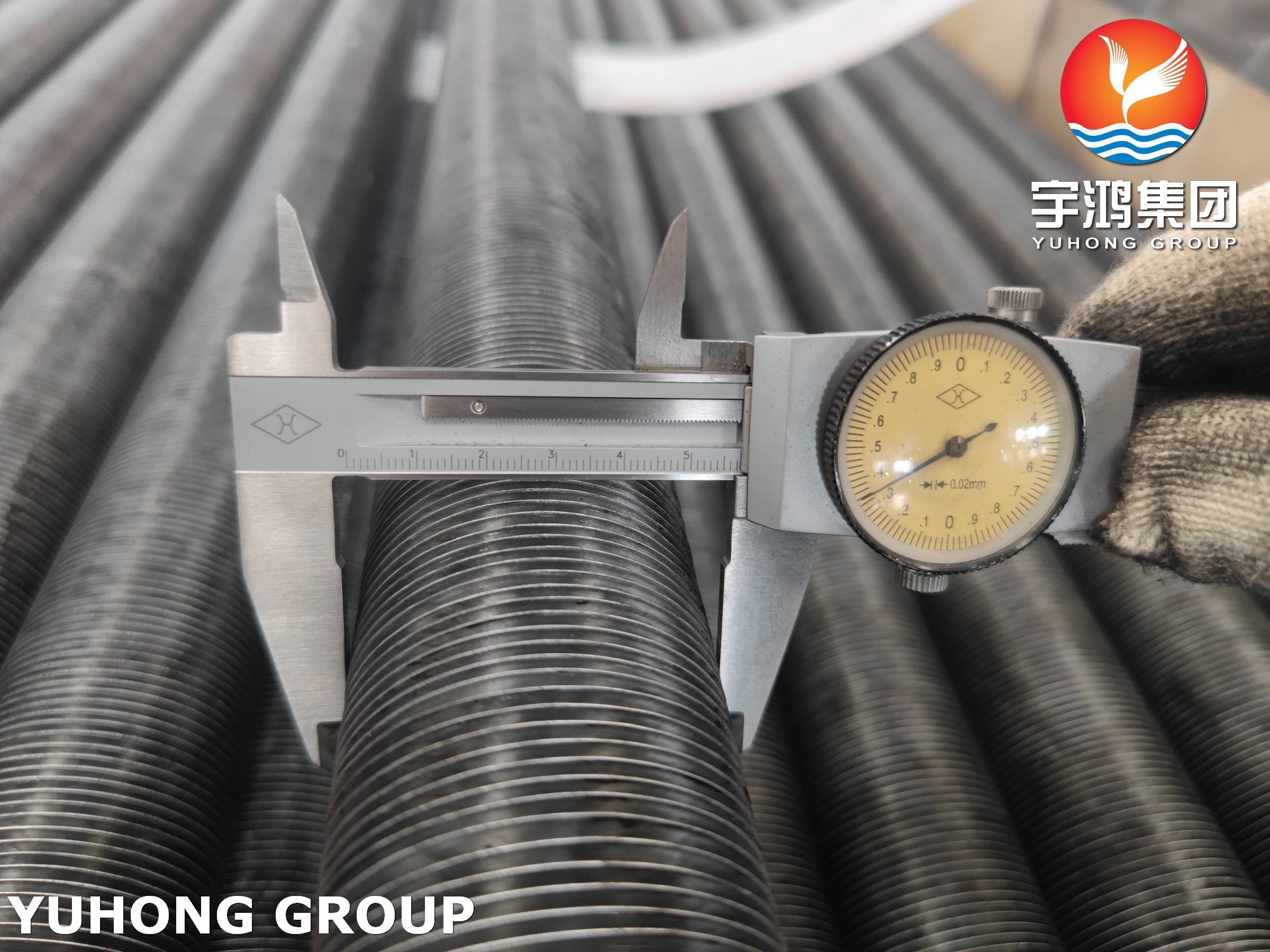 ASME SA209 TP304 Stainless Steel Embedded Fin Tube Fin Type G With ...