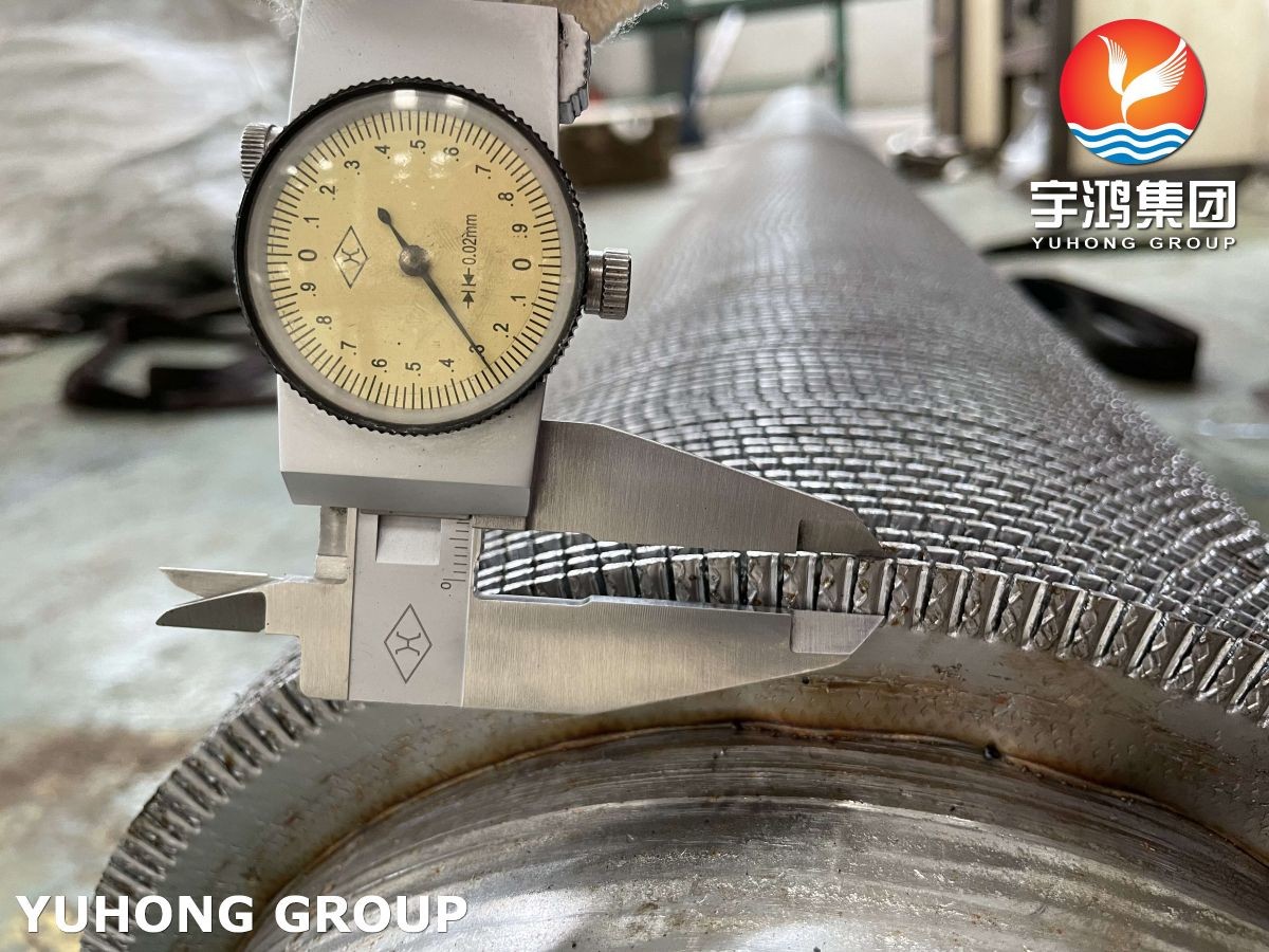 ASME SA312 TP347 Stainless Steel HFW Serrated Tube With Stainless Fin ...