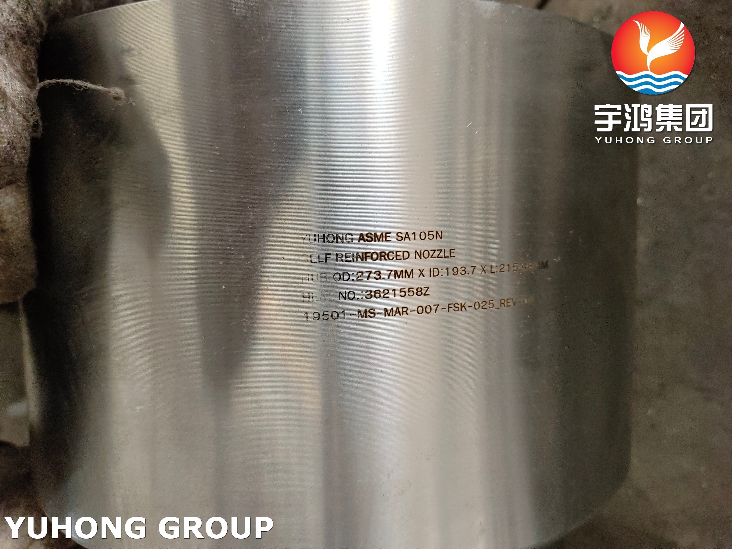 ASME SA105N Carbon Steel Self Reinforced Nozzle For High Pressure ...