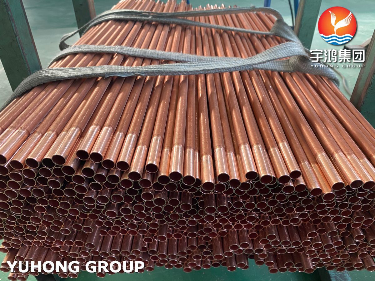 Copper Nickel Tube B111 C70600-O61 Spiral Fin Tube For Chiller Air Cooler