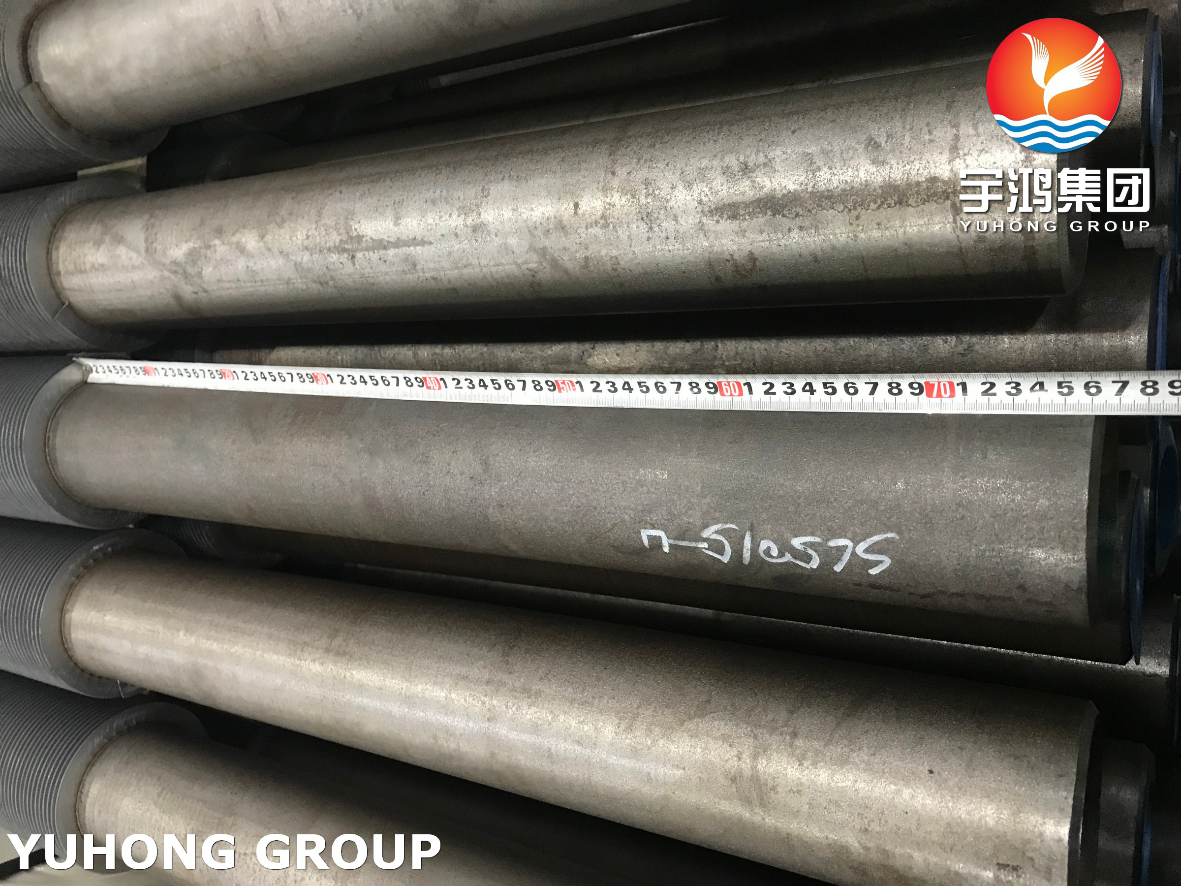 ASTM A213 T9 Alloy Steel HFW Finned Tubes For Thermal And Nuclear Power ...