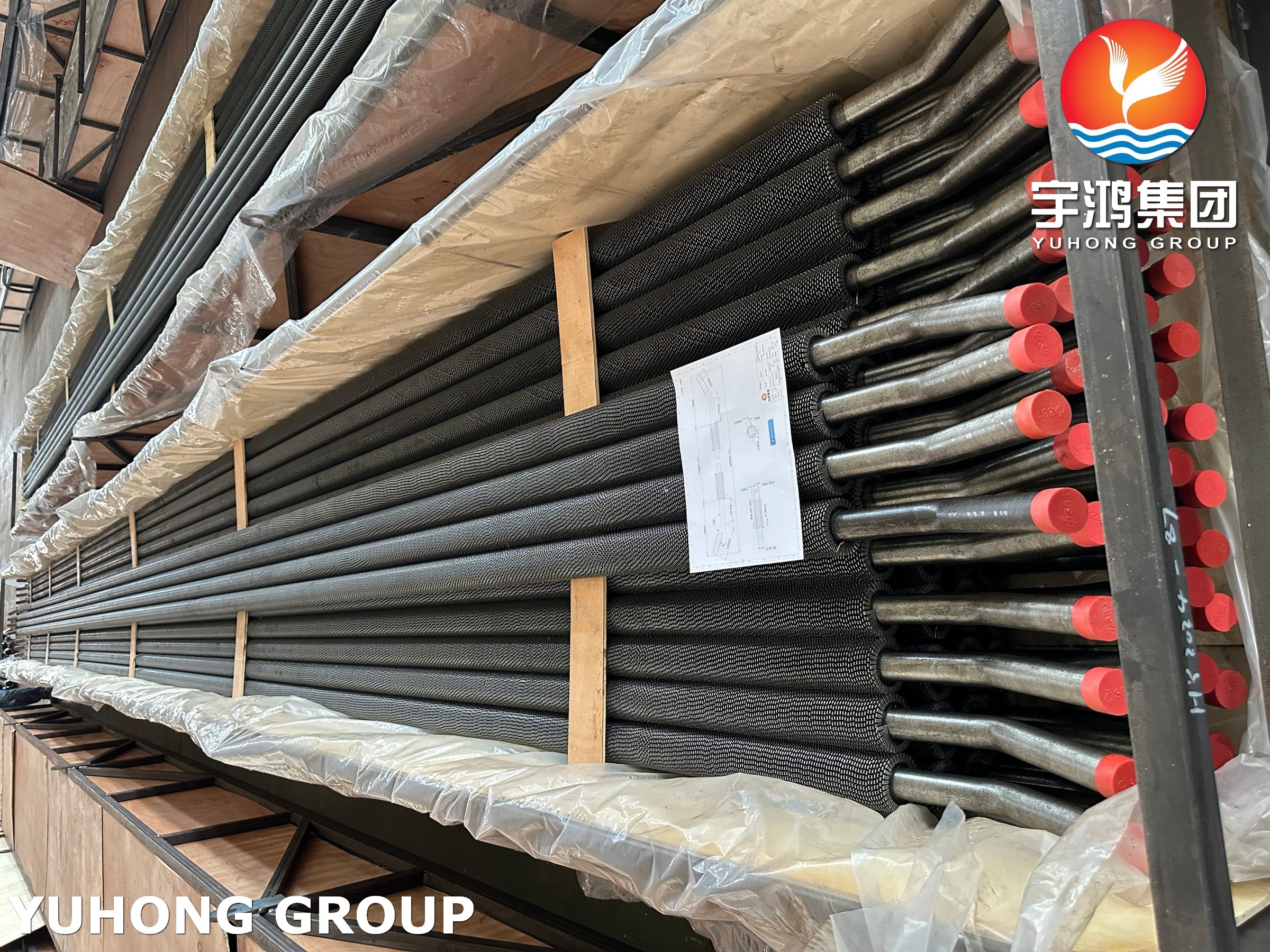 ASTM A213 T22 (K21590) HFW Serrated Fin Tube For Heat Exchanger