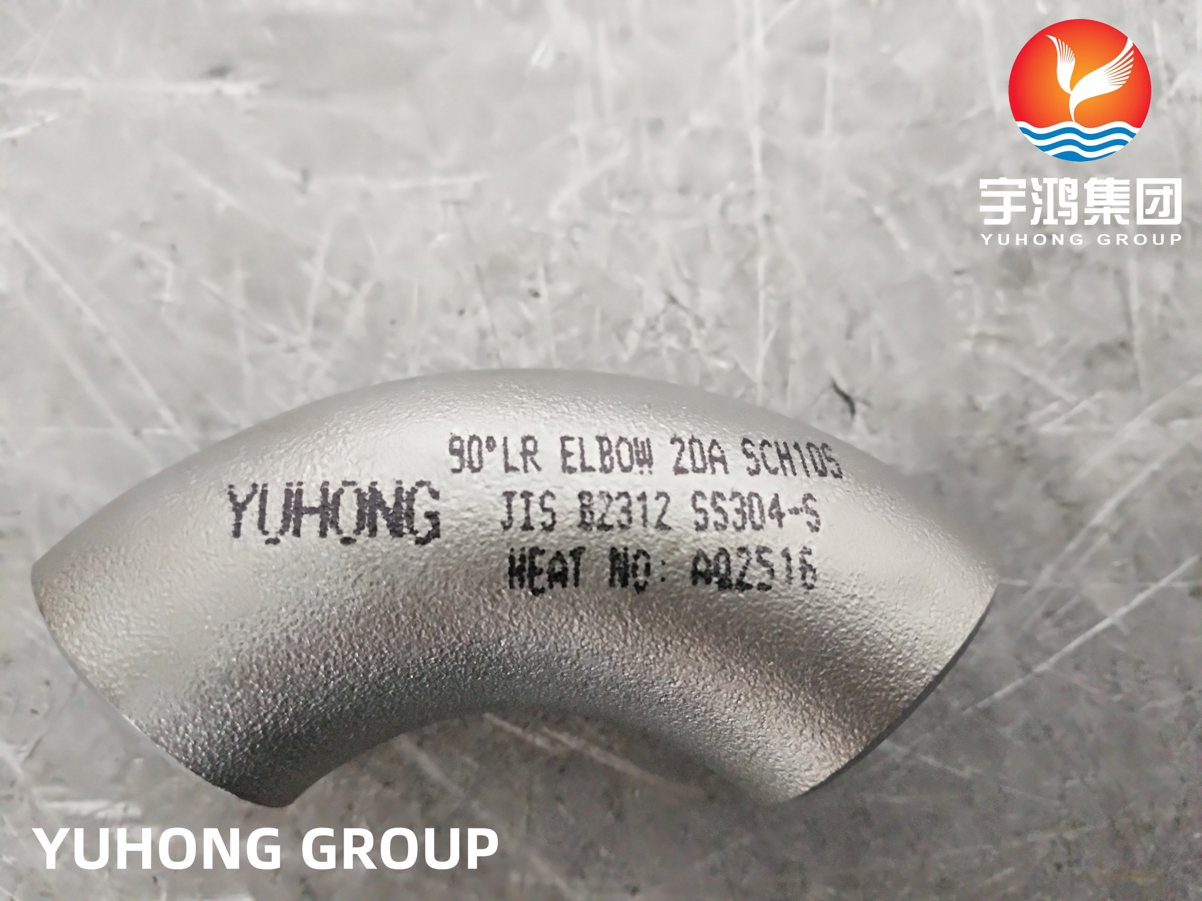 JIS B 2312 Steel Pipe Fitting 90° 45° LR/SR Elbow SUS304 SUS304L