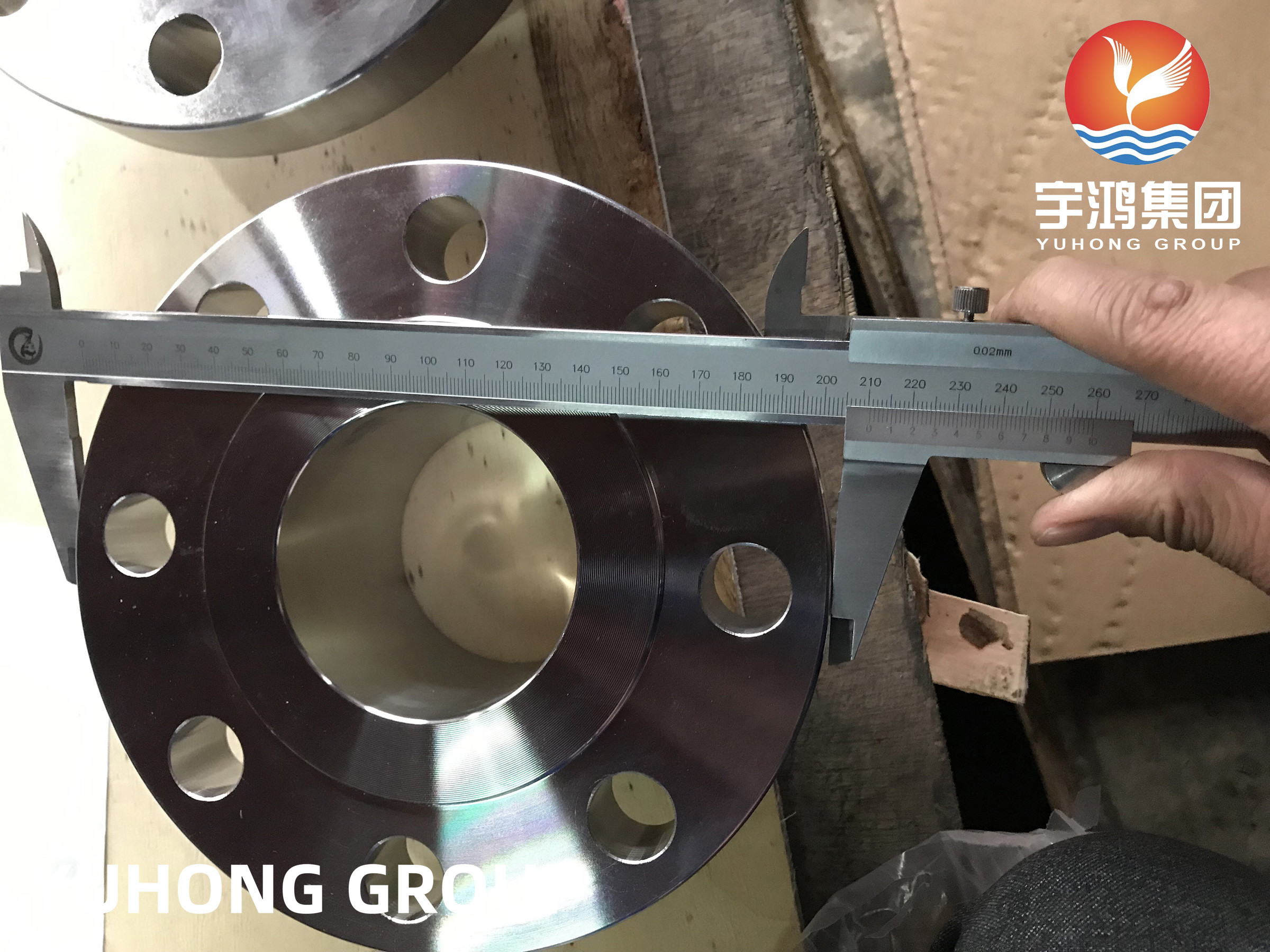 ASTM A182 F51 2'' SCH10S ASME B16.5 WNRF Duplex Stainless Steel Flange ...