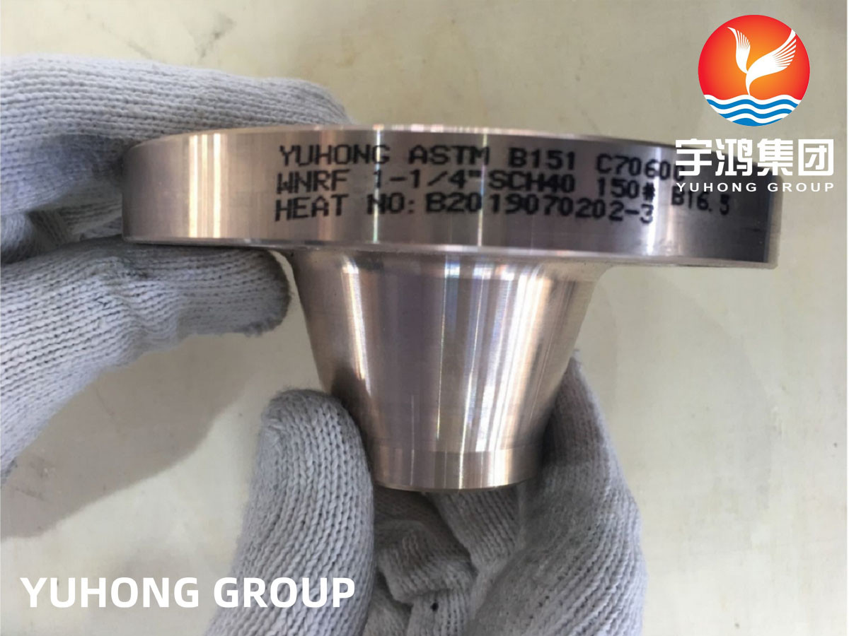 ASTM B151 C70600 Copper Nickel Alloy Weld Neck Raised Face Flange ASME ...