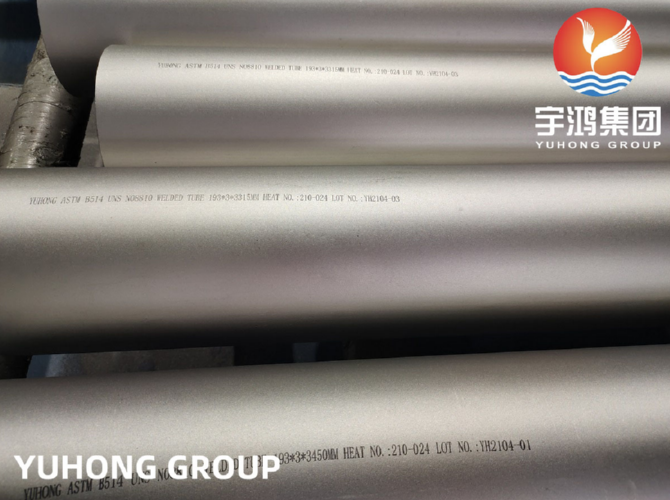 ASTM B514 Alloy 800H (UNS N08810) Seamless Nickel Alloy Welded Tube
