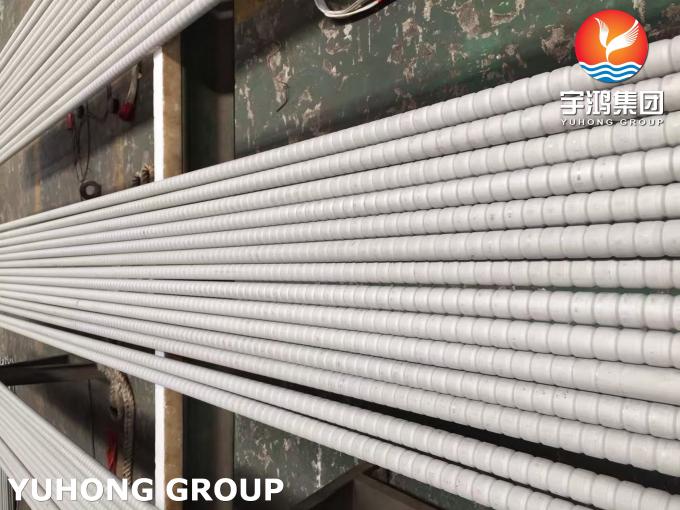 TP304, TP304L Stainless Steel Corrugated Fin Tubes For Heat Exchangers