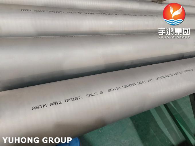 ASTM A312 TP316Ti, UNS S31635 Stainless Steel Seamless Pipes For ...