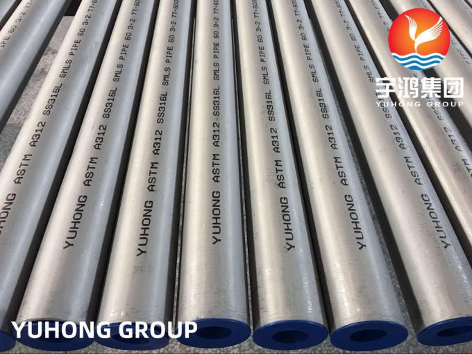 ASTM A312 TP316L Seamless Austenitic Stainless Steel Pipes , Tuberias