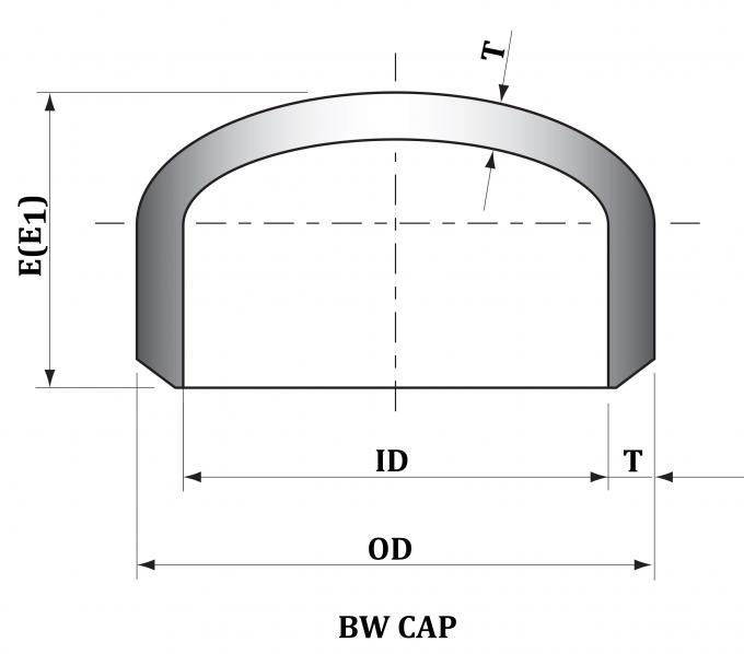 ASTM A234 WPB End Cap Carbon Steel Buttweld Pipe Fitting
