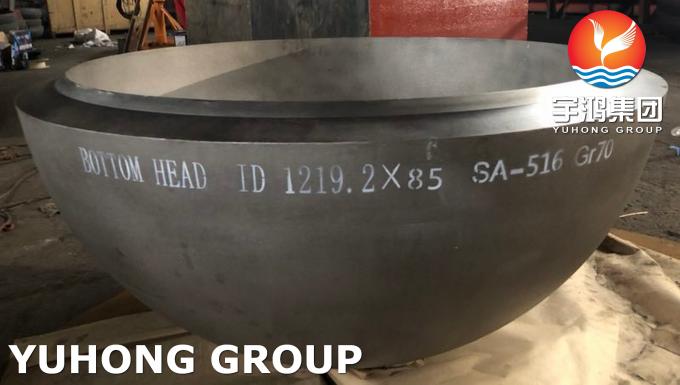 ASME SA516 Gr 70 Carbon Steel Elliptical Head Dished Head Shell Cover ...