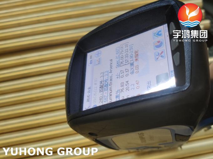 JIS H3300 C6872T/C6872T-O Aluminum Brass Tube/Copper Alloy Seamless ...