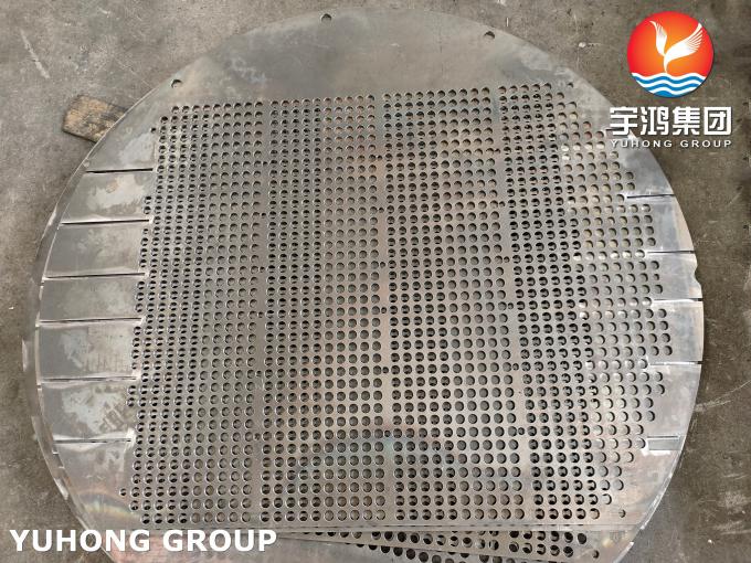 Stainless Steel Heat Exchanger Tube With Tubesheet Drilled Baffle ...