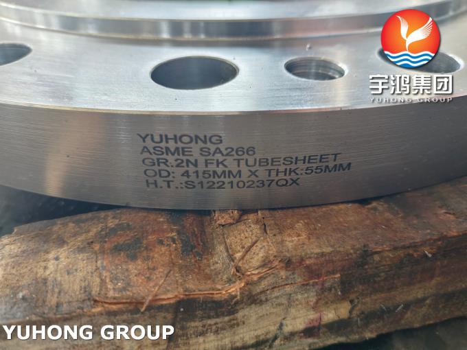 ASTM A266 / ASME SA266 Gr.2N Carbon Steel Forged Tubesheet Heat Exchanger Parts